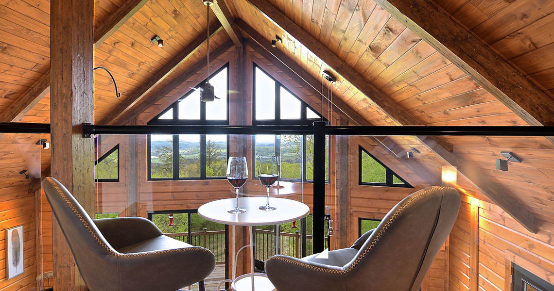 Chalet à louer en bois rond | Mauricie - Chalets Booking